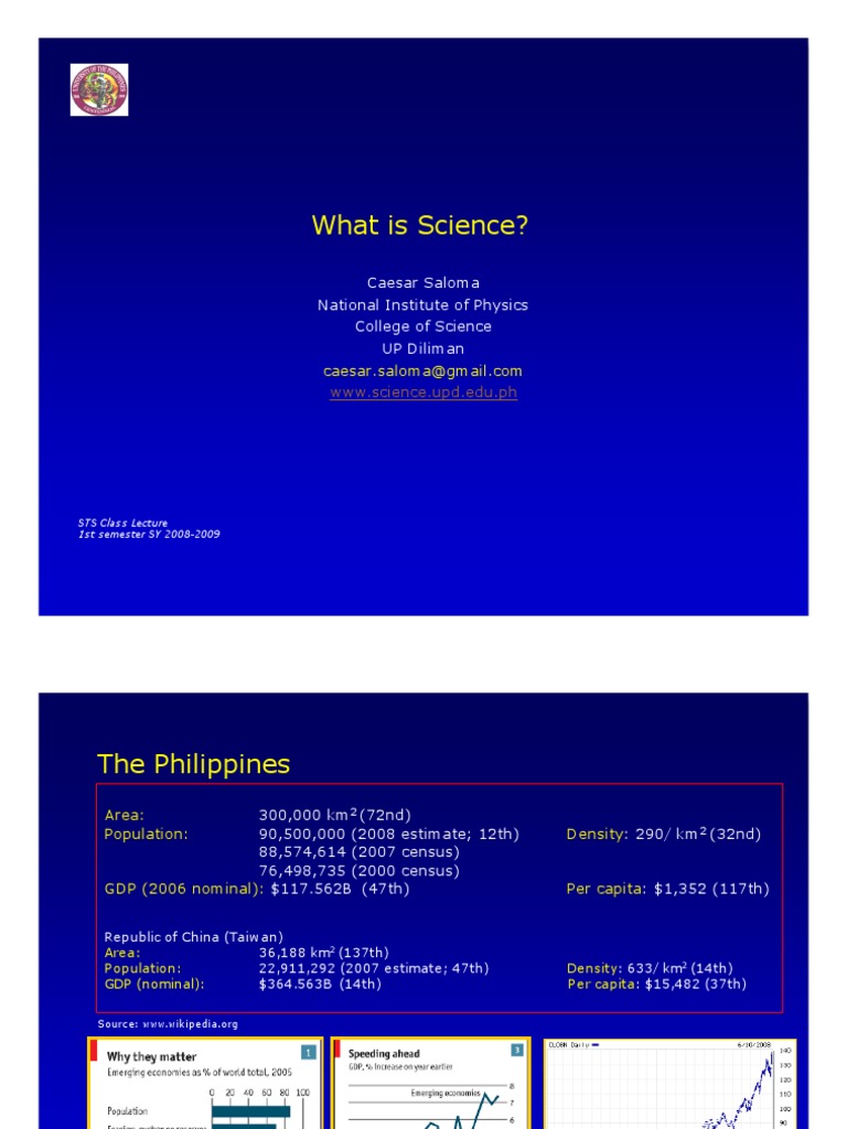 What is Science by Caesar Saloma | Nobel Prize | Innovation