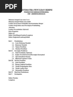 Contoh Struktur Skripsi Lengkap | PDF