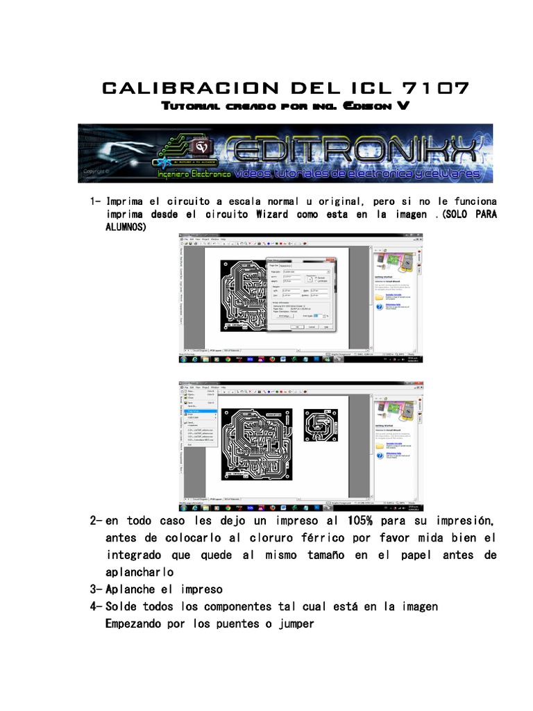 Calibración del ICL 7107 | PDF