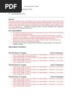 Vetassess Resume Format Guidelines | PDF | Résumé