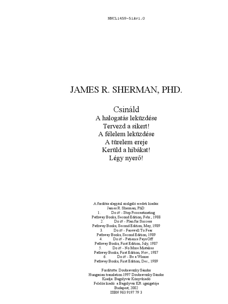 James r. Sherman Csináld | PDF