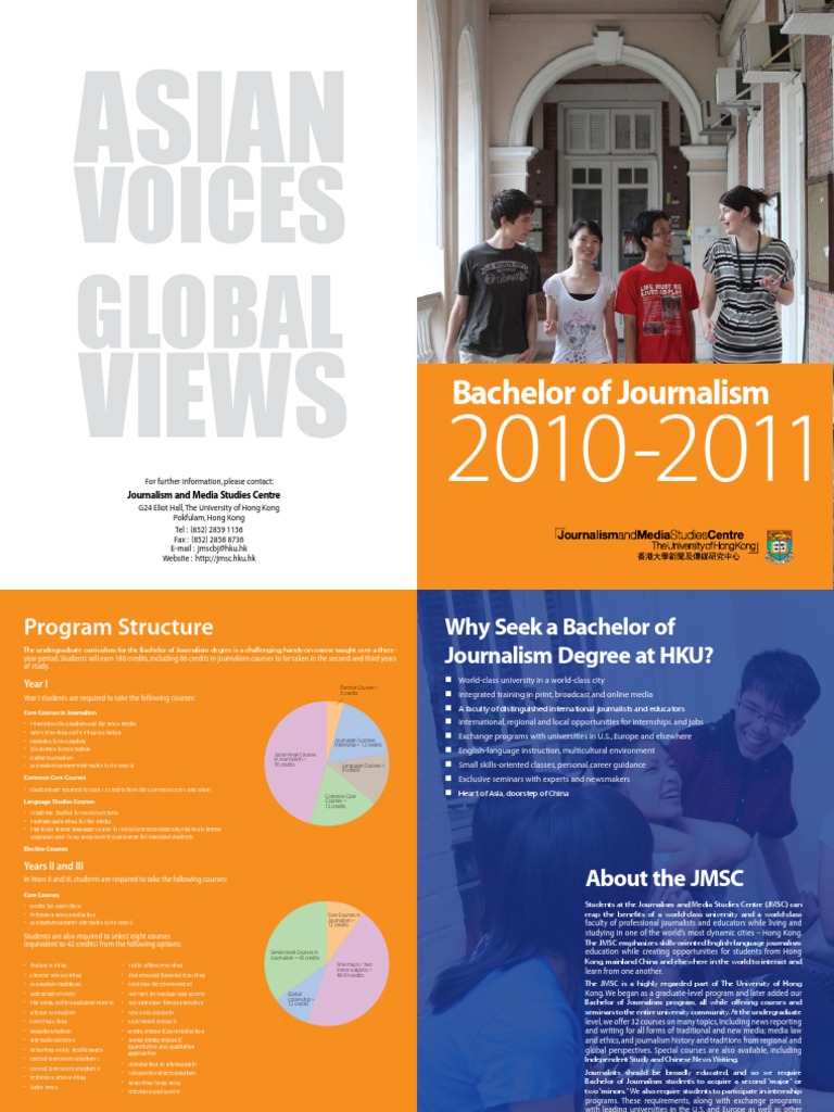 HKU - BJ Brochure - Academic Year 2010 | PDF | Journalism | News