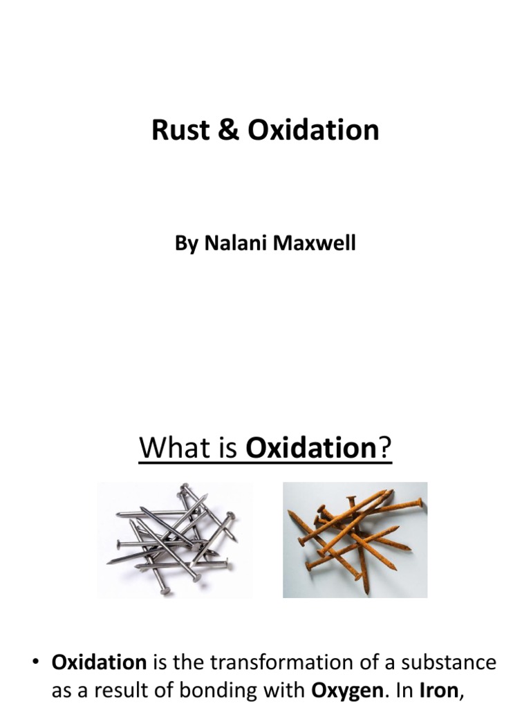 Rust & Oxidation | Rust | Redox