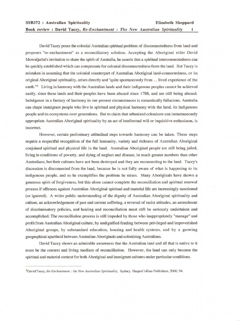 Australian Spirituality: David Tacey | PDF | Indigenous Australians ...