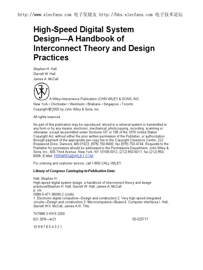 High-Speed Digital System Design Guide | PDF