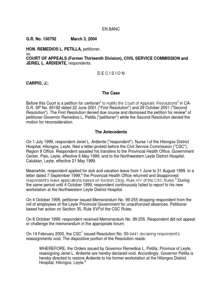 AWOL, SC Decisions | PDF | Mootness | Appeal