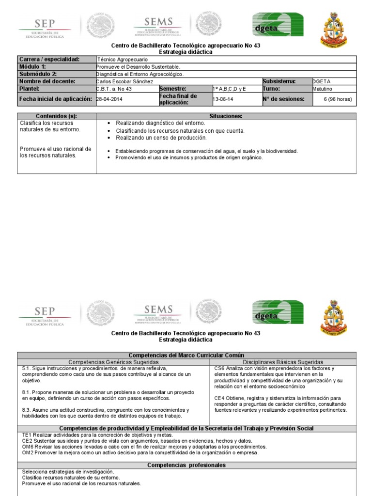 Eca Modulo 1 Sub2 Agropecuario Sd2 | PDF | Science | Ingeniería