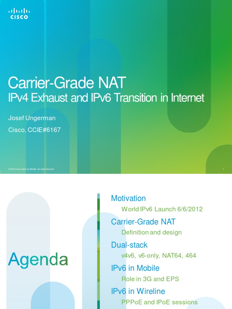 Carrier Grade NAT | PDF | I Pv6 | Port (Computer Networking)