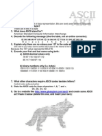 ASCII - Binary Character Table PDF | PDF | Ascii | Text