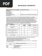 03 Model Declaratie de Conformitate | PDF