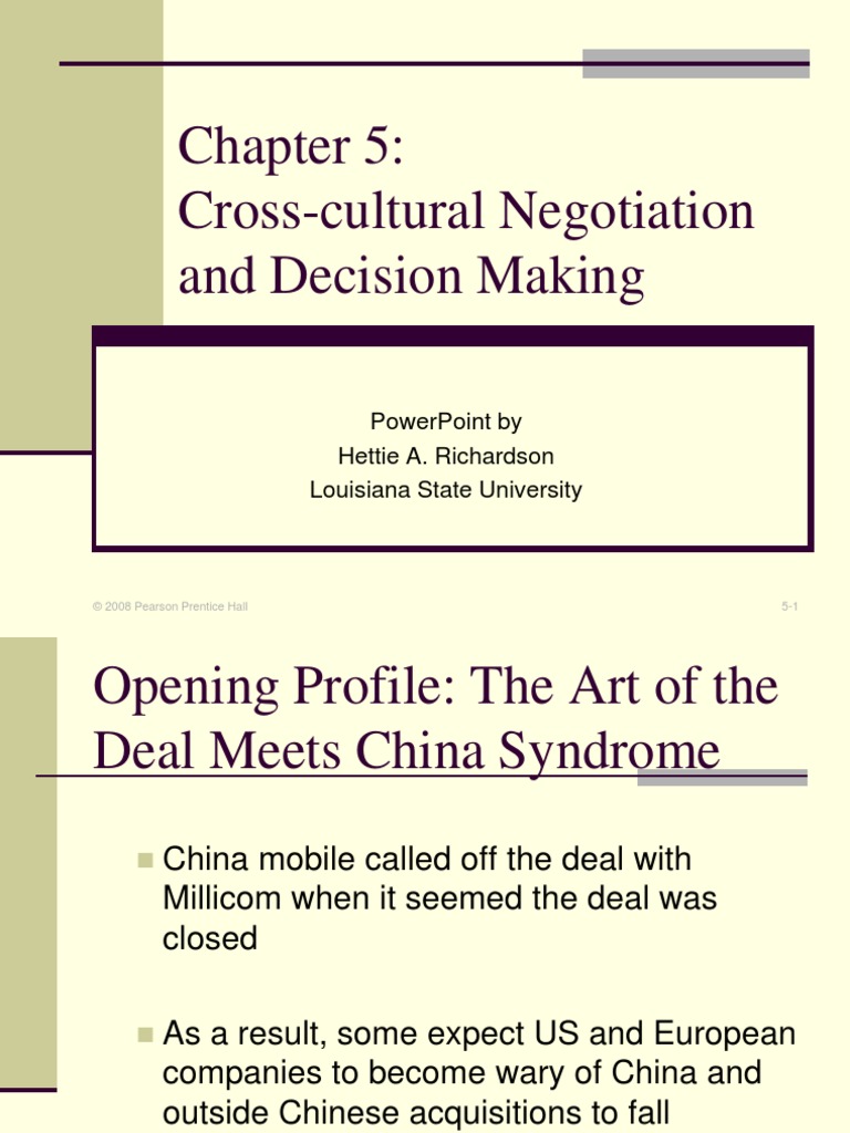 Deresky 05 | PDF | Negotiation | Decision Making