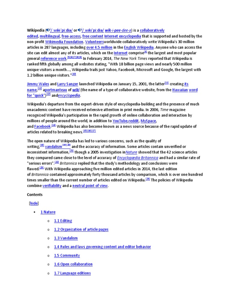 Wikipedia | PDF | Wikipedia | Wiki