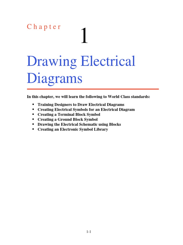 Ch1 Drawing Electrical Diagrams | PDF | Switch | Electricity