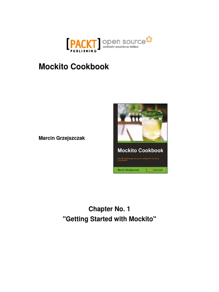 Mockito Cookbook Pdf Method Computer Programming Constructor 8946