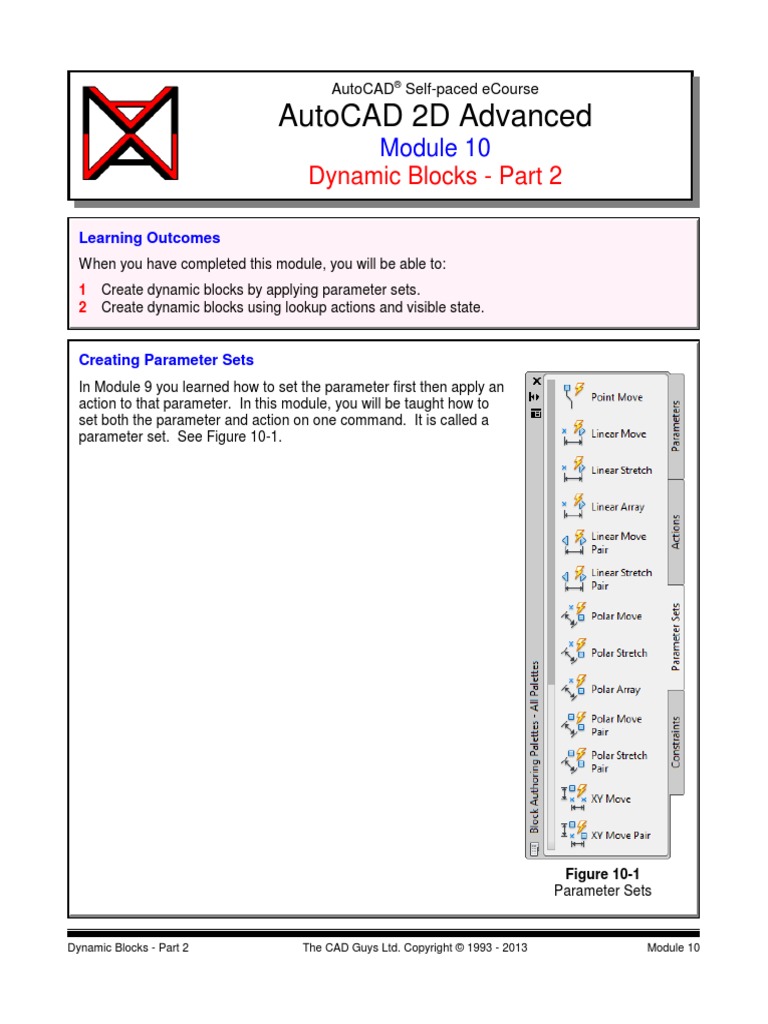 AutoCAD 2D Advanced Sample Modules - The CAD Guys | Download Free PDF ...