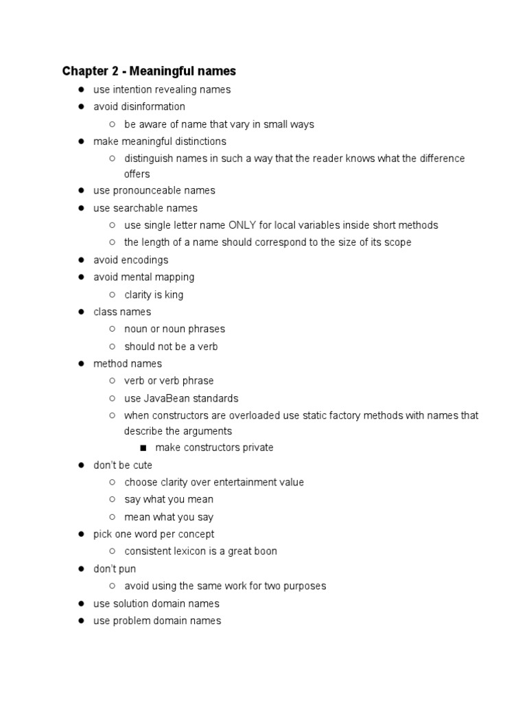 CleanCode - Rezumat | PDF | Parameter (Computer Programming) | Method ...
