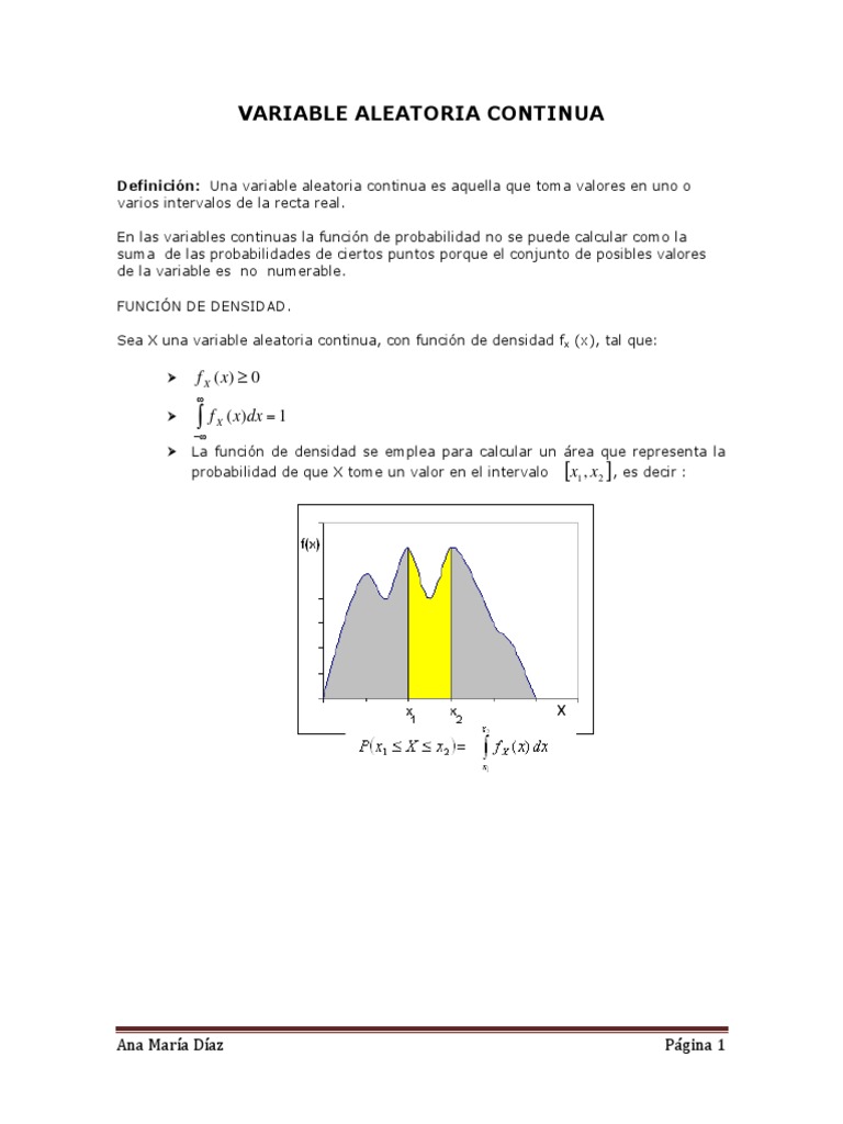 Variable Aleatoria Continua (AMDA) | PDF