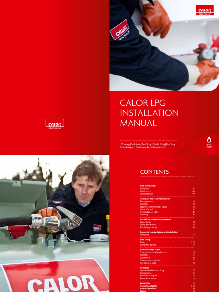 Calor Gas LPG Installation Guide | PDF | Liquefied Petroleum Gas ...