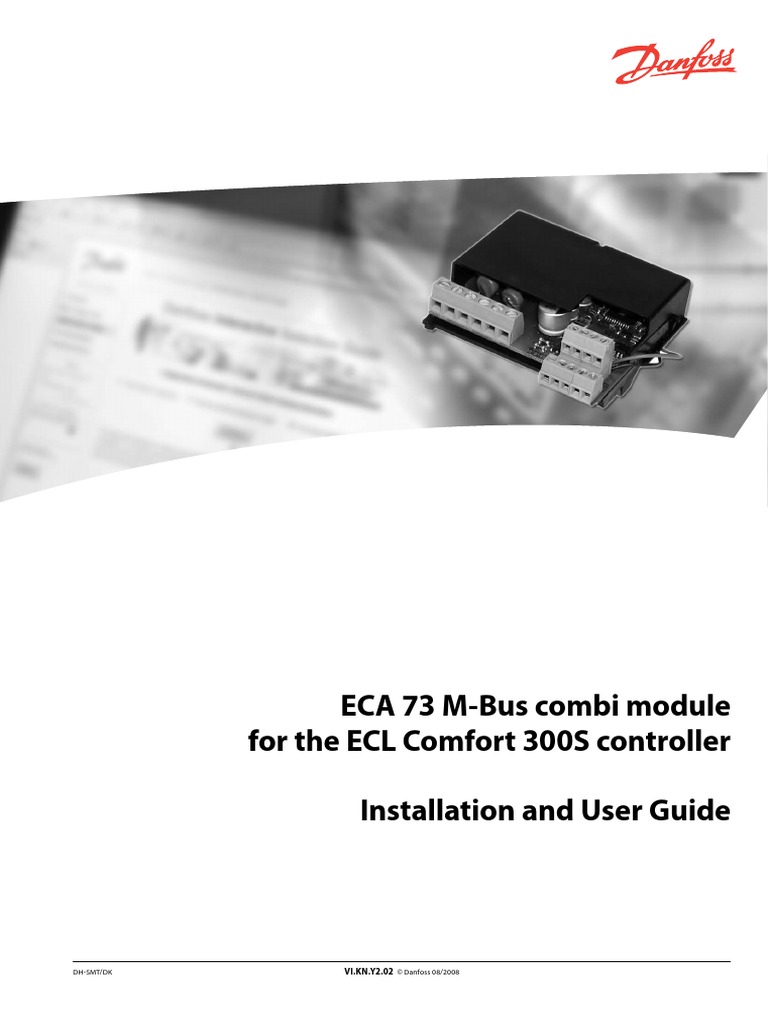 ECA 73 M-Bus Combi Module For The ECL Comfort 300S Controller ...
