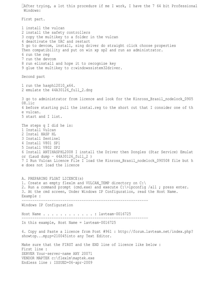 Install Vulcan | PDF | System Software | Software