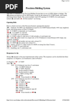 Bridge Bidding Cheat Sheet | PDF | Games Of Mental Skill | Gaming Devices
