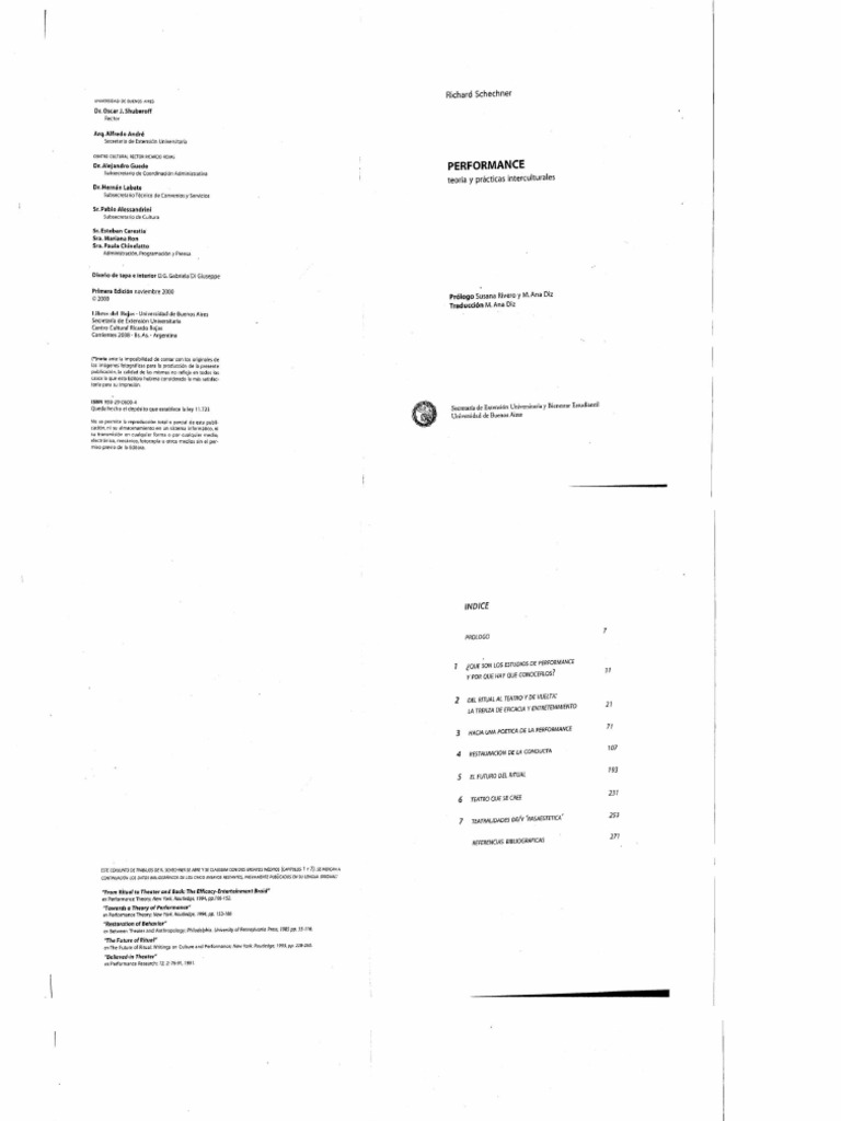 Schechner Performance | PDF