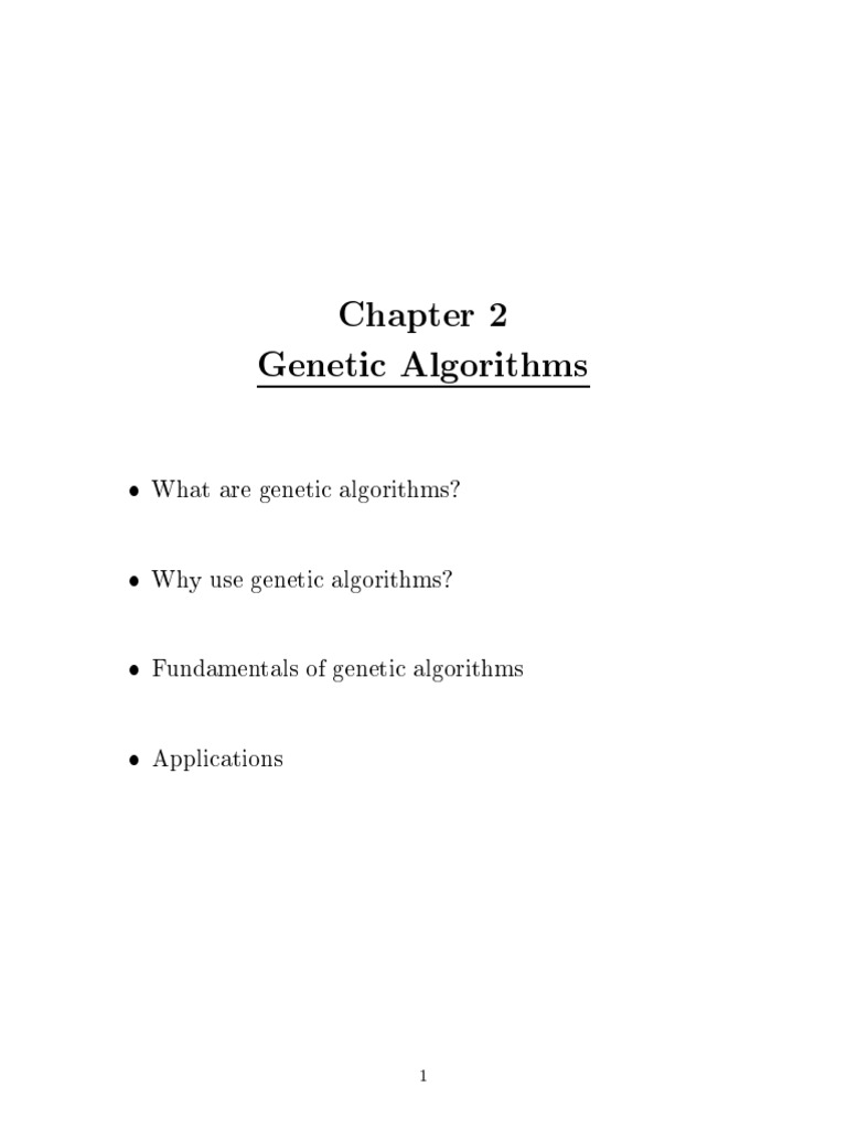 Understanding Genetic Algorithms | PDF