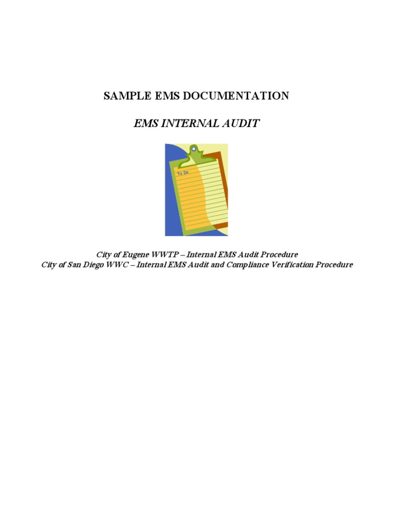EMS Internal Audit Procedure Overview | PDF | Internal Audit | Audit