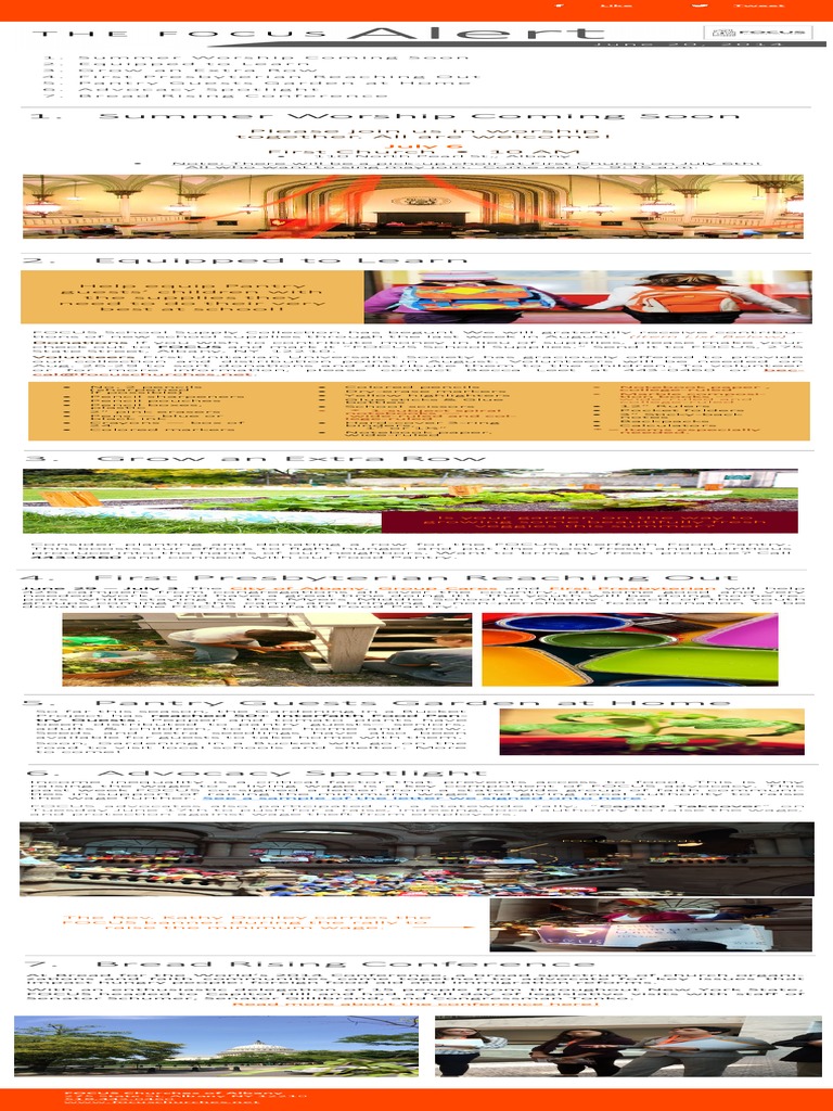 FOCUS Alert - June 20, 2014 | PDF | Foods