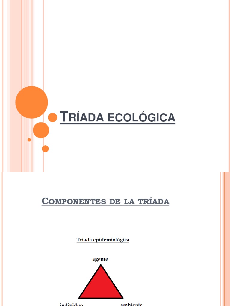 Tríada Epidemiológica | PDF | Infección | Ciencias de la Salud