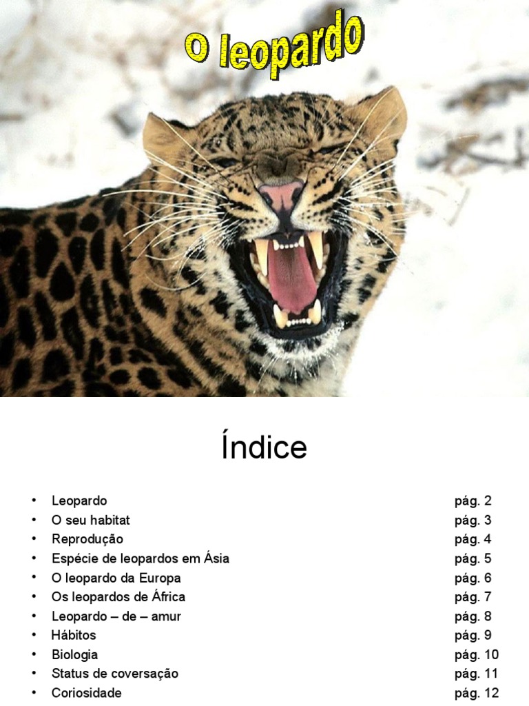 O Leopardo | PDF | Leopardo | Tigre
