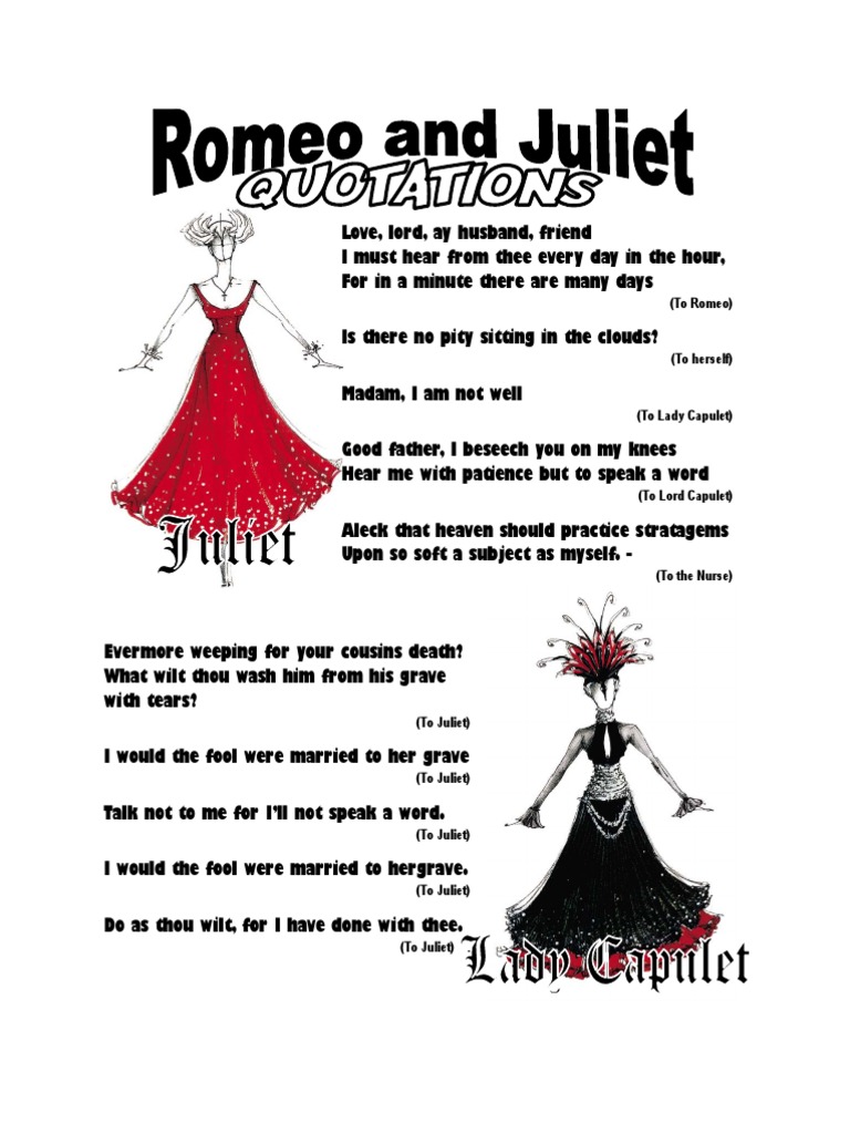 Romeo and Juliet Quotes | PDF | Characters In Romeo And Juliet