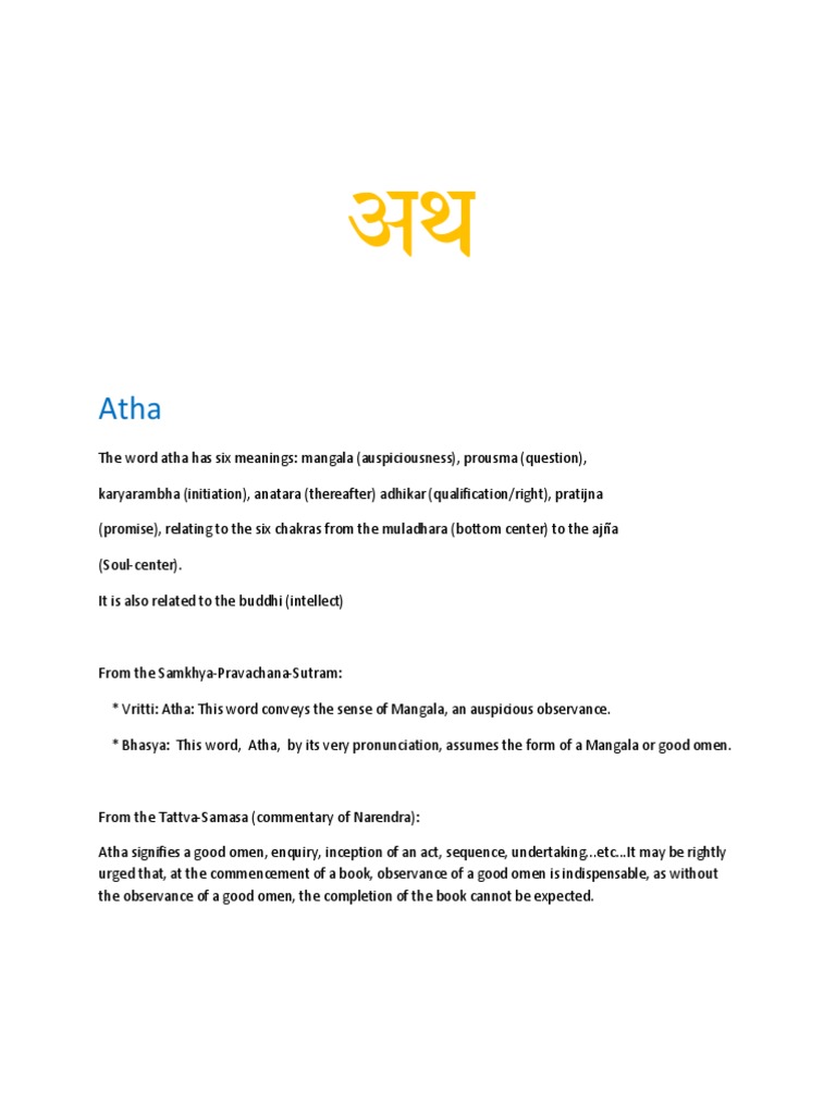 Atha | PDF