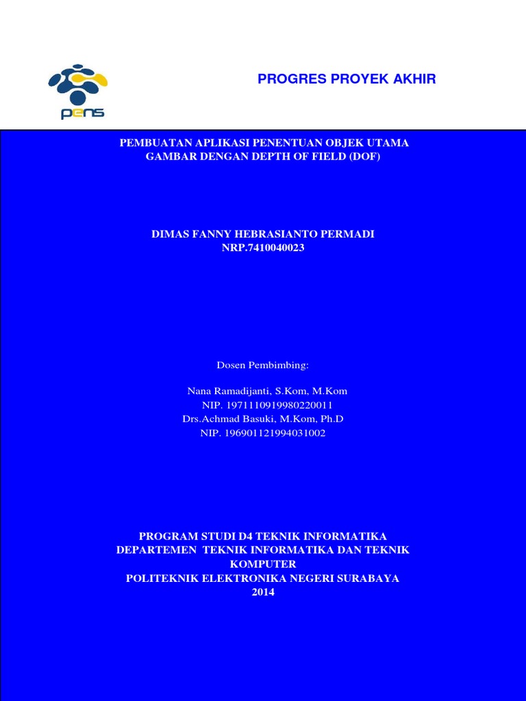 Laporan Progres Tugas Akhir A5 | PDF