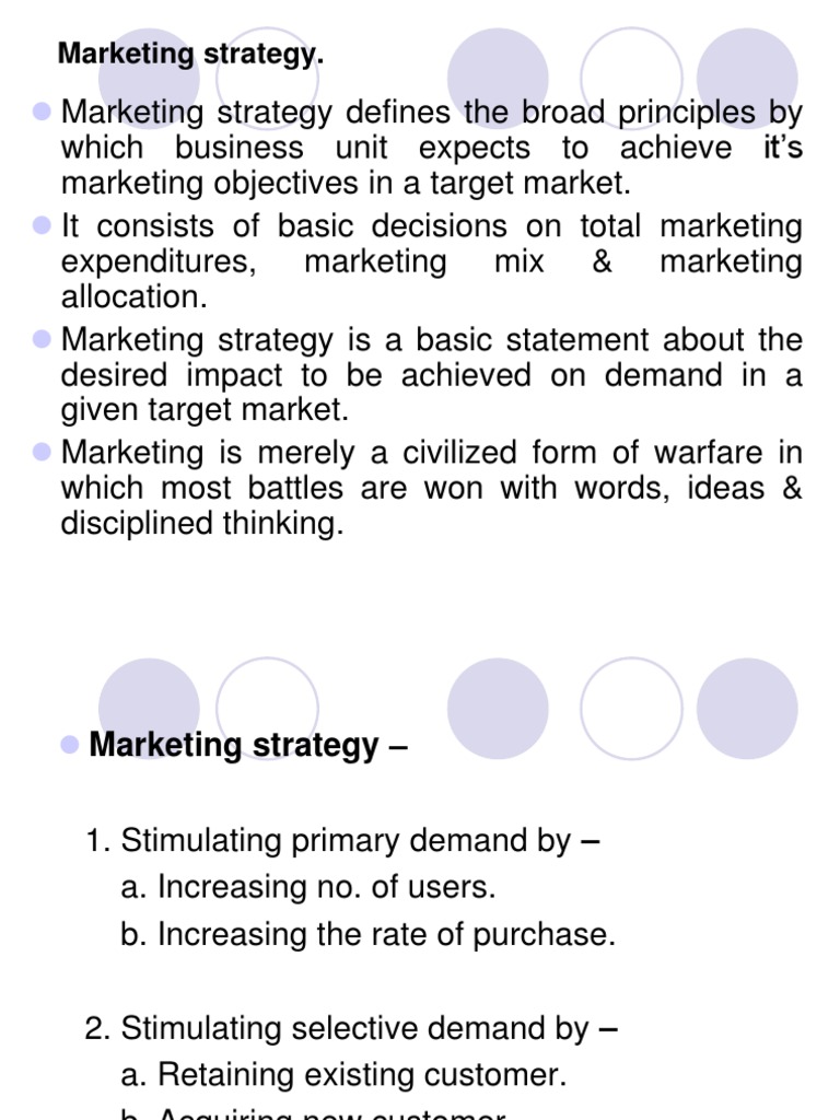 Marketing Strategy | PDF | Marketing Strategy | Strategic Management
