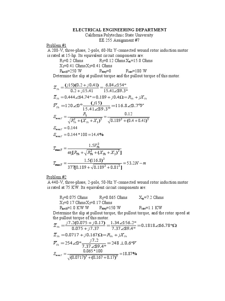 7-Spring Assignment7 Solution | PDF | Power (Physics) | Electromagnetism