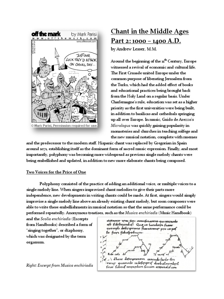 Chant in The Middle Ages Part 2 | PDF | Gregorian Chant | Classical And ...