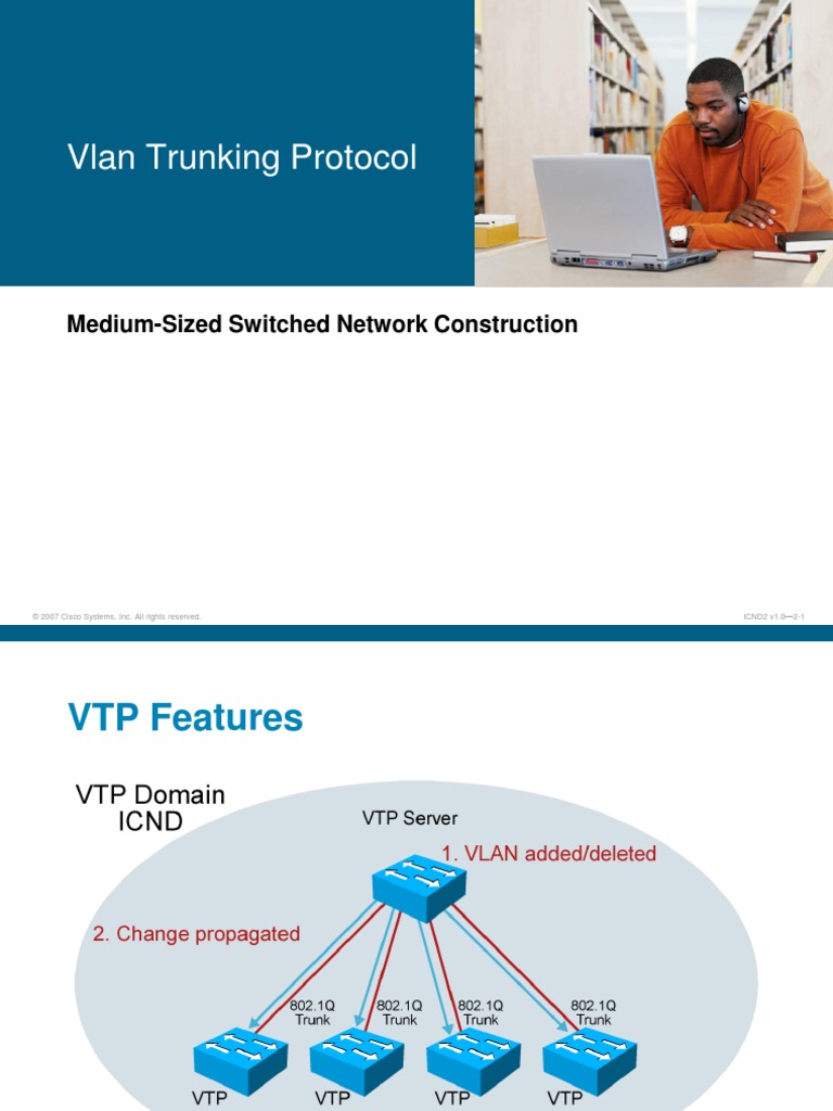 Vlan Trunking Protocol: Medium-Sized Switched Network Construction | PDF | Computer Networking ...
