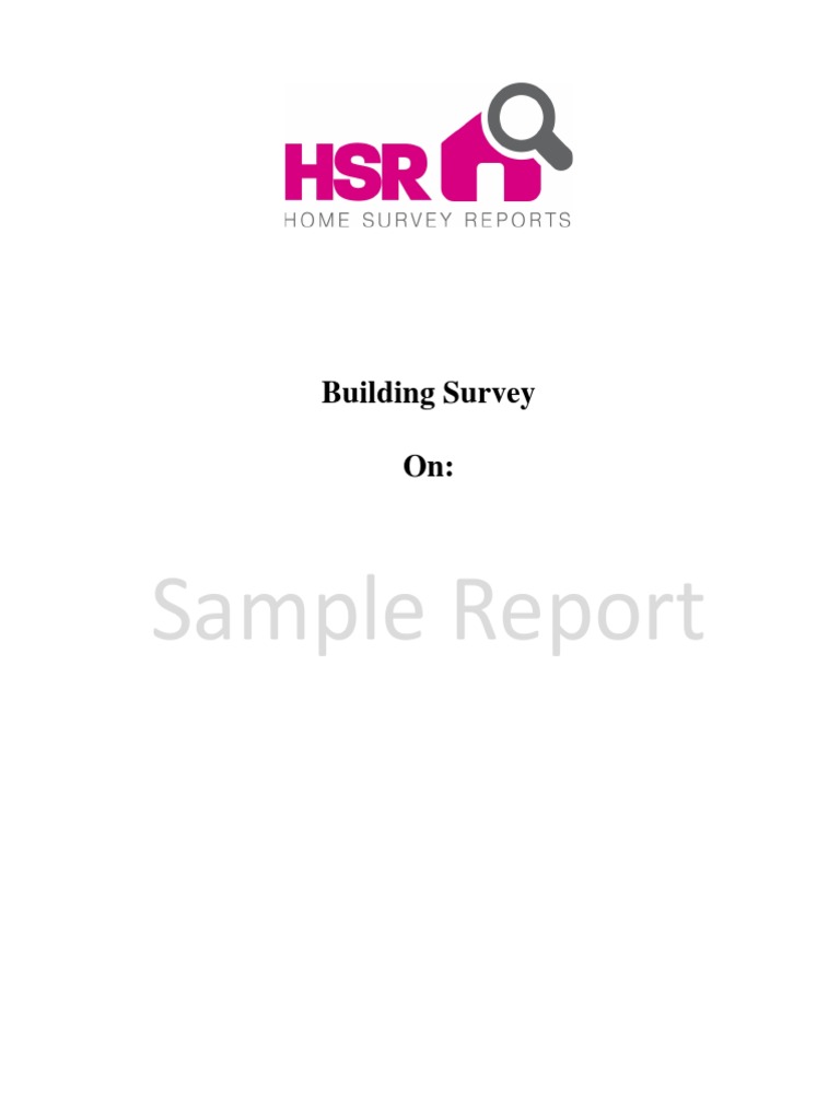 Building Survey Template | PDF | Roof | Basement