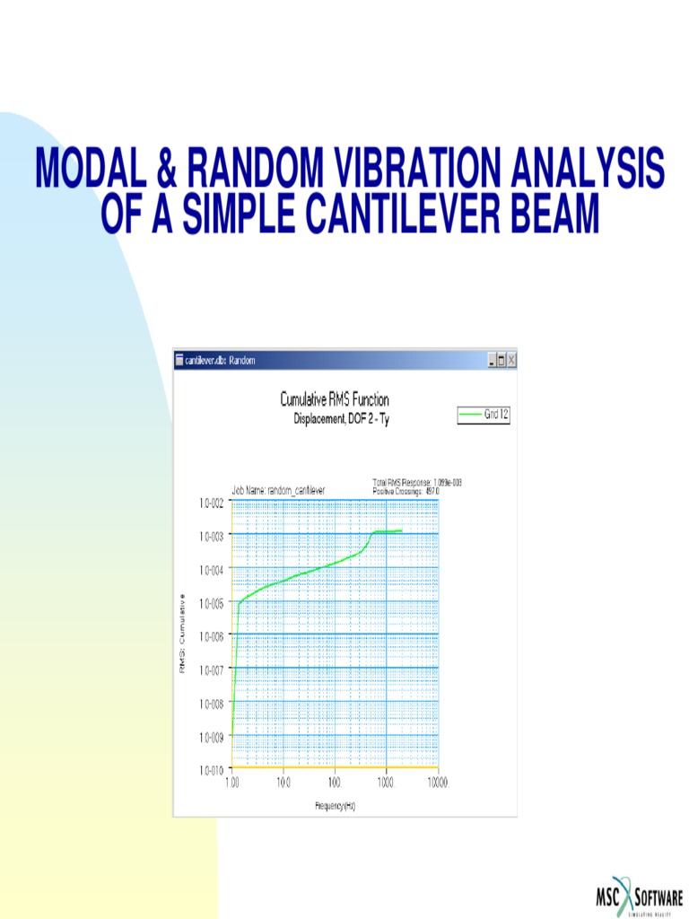 Random Vibration in Patran and Classical Approach | PDF | Bending ...