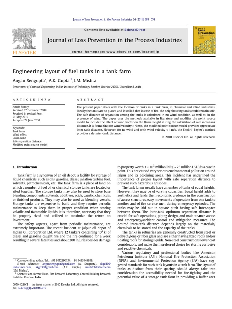 Safe Tank Farm Layout Guide | PDF | Chemistry | Physical Sciences