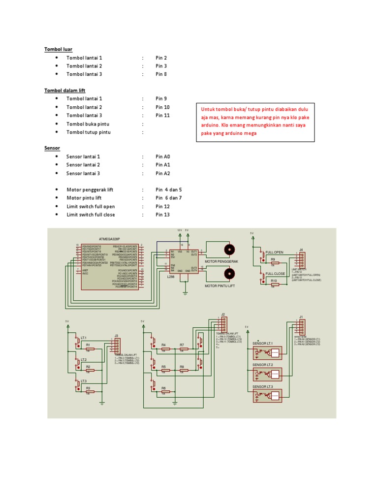 Arduino Lift Control System Wiring Guide | PDF | Computers | Technology ...