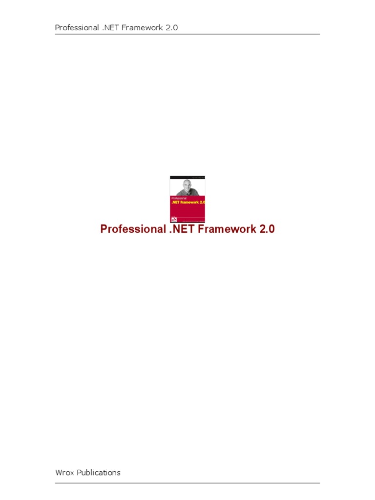 Wrox Professional Net Framework 2 01 | PDF | Data Type | C Sharp (Programming Language)