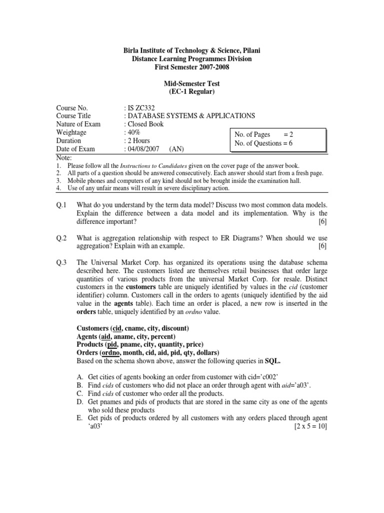 Database Systems6 Pdf Database Index Data Model