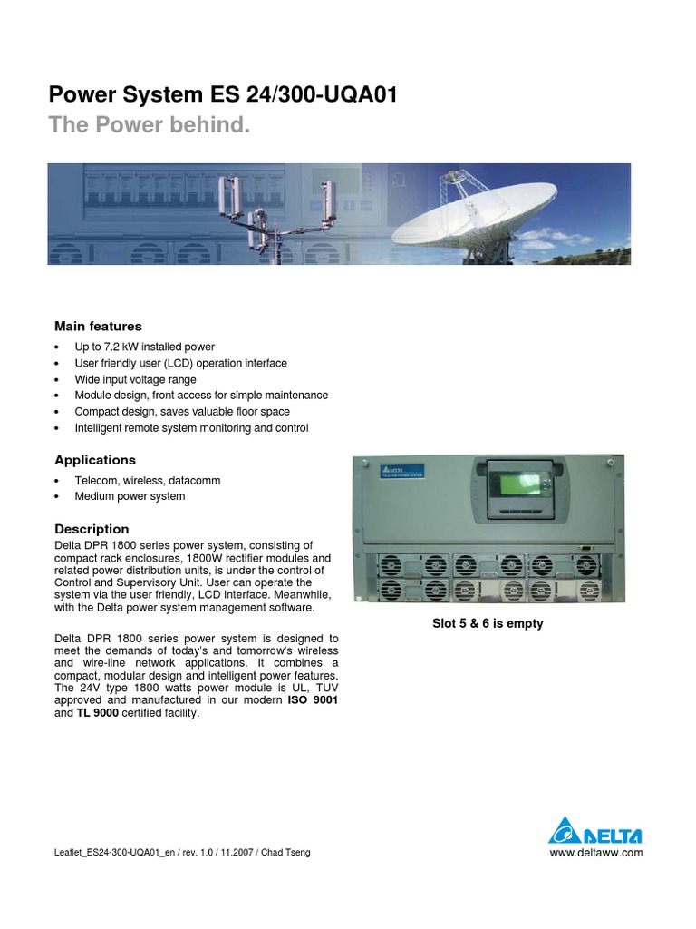 Delta Es24 300 Uqa01 | PDF | Rectifier | Electrical Engineering