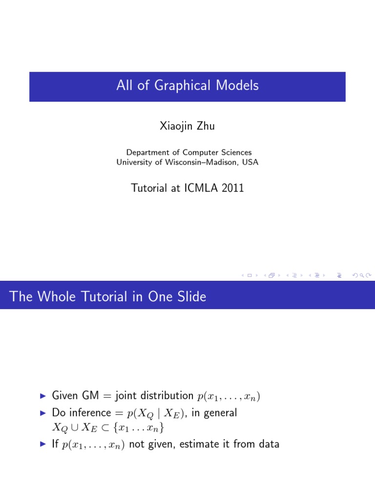 All Of Graphical Models Pdf Bayesian Network Statistical Inference