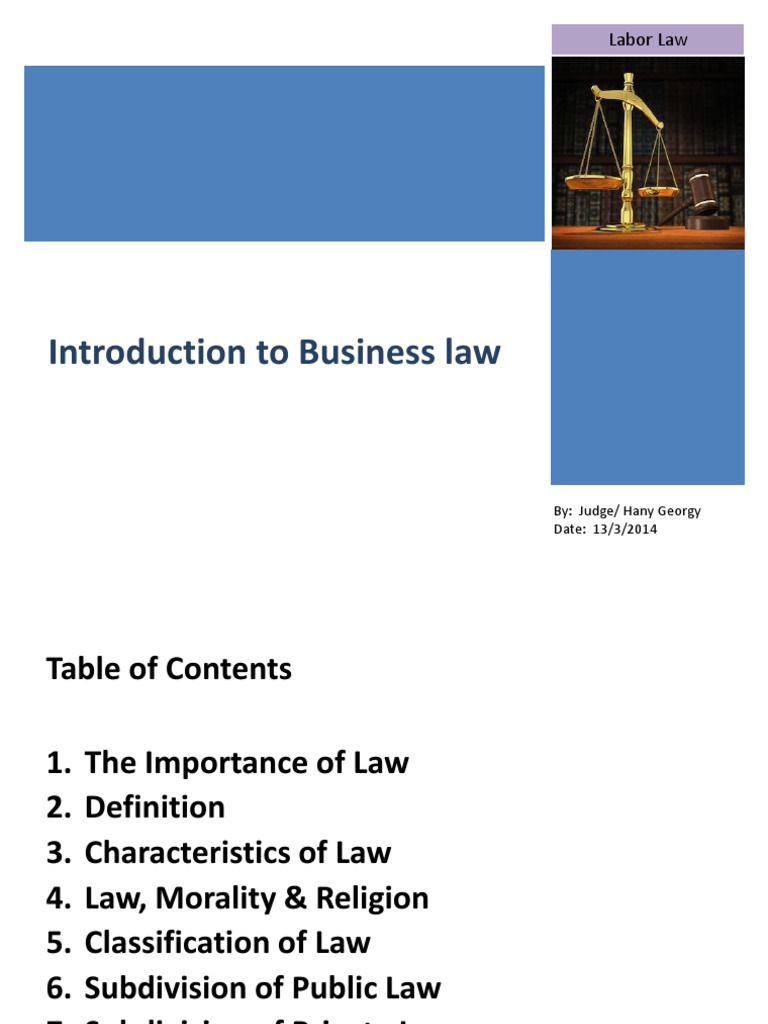 Introduction To Business Law | PDF | Legal Personality | Constitution