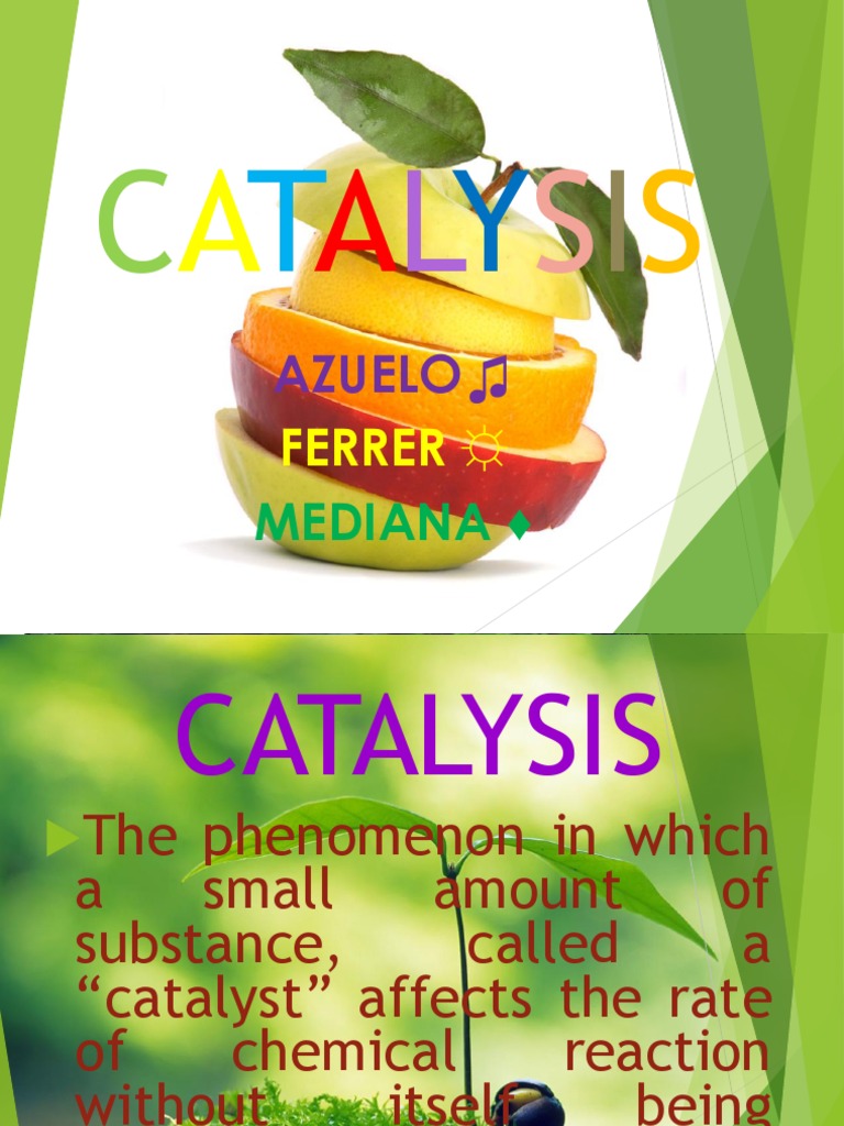Catalysis | PDF | Enzyme Kinetics | Catalysis