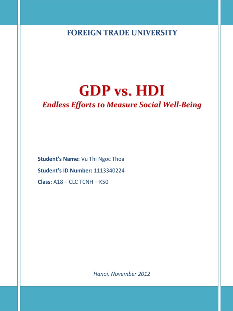 GDP vs. HDI | PDF | Human Development Index | Gross Domestic Product