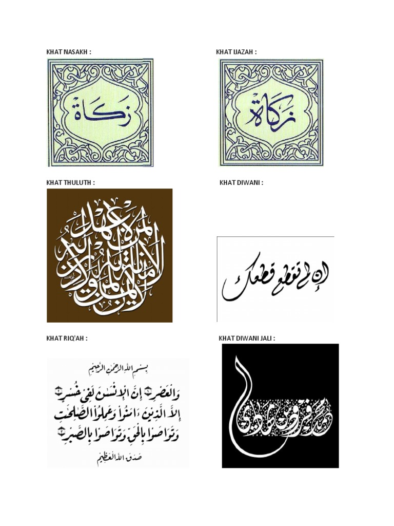 Jenis Jenis Khat | PDF